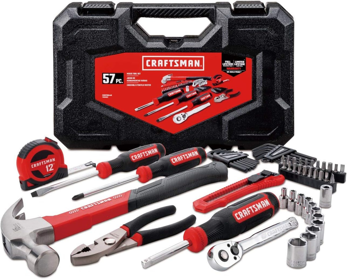 CRAFTSMAN Home / Mechanics Tool Set, 57-Piece| Home Appliance PR